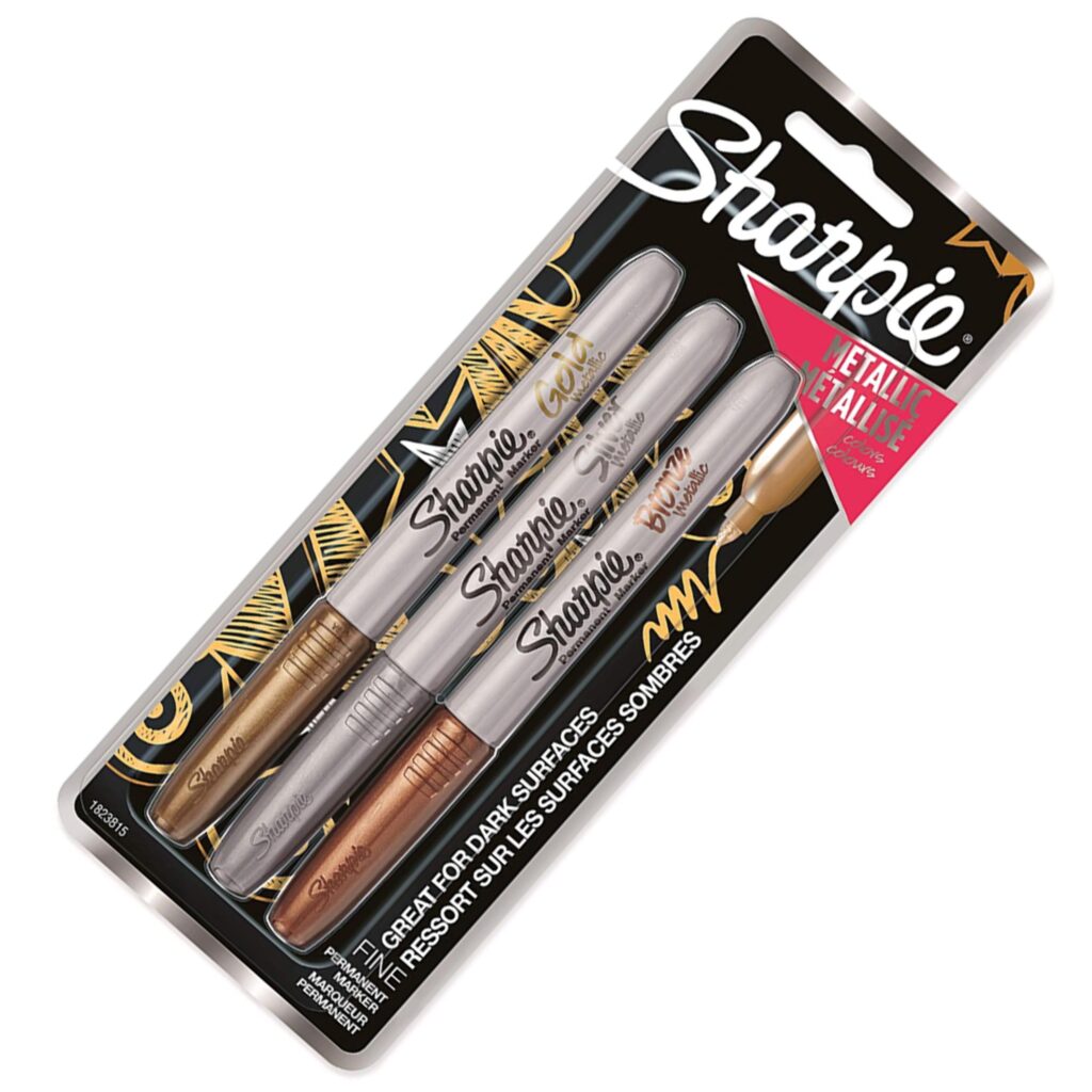 Sharpie Permanent Markers – Metallic Colours – Artzmania