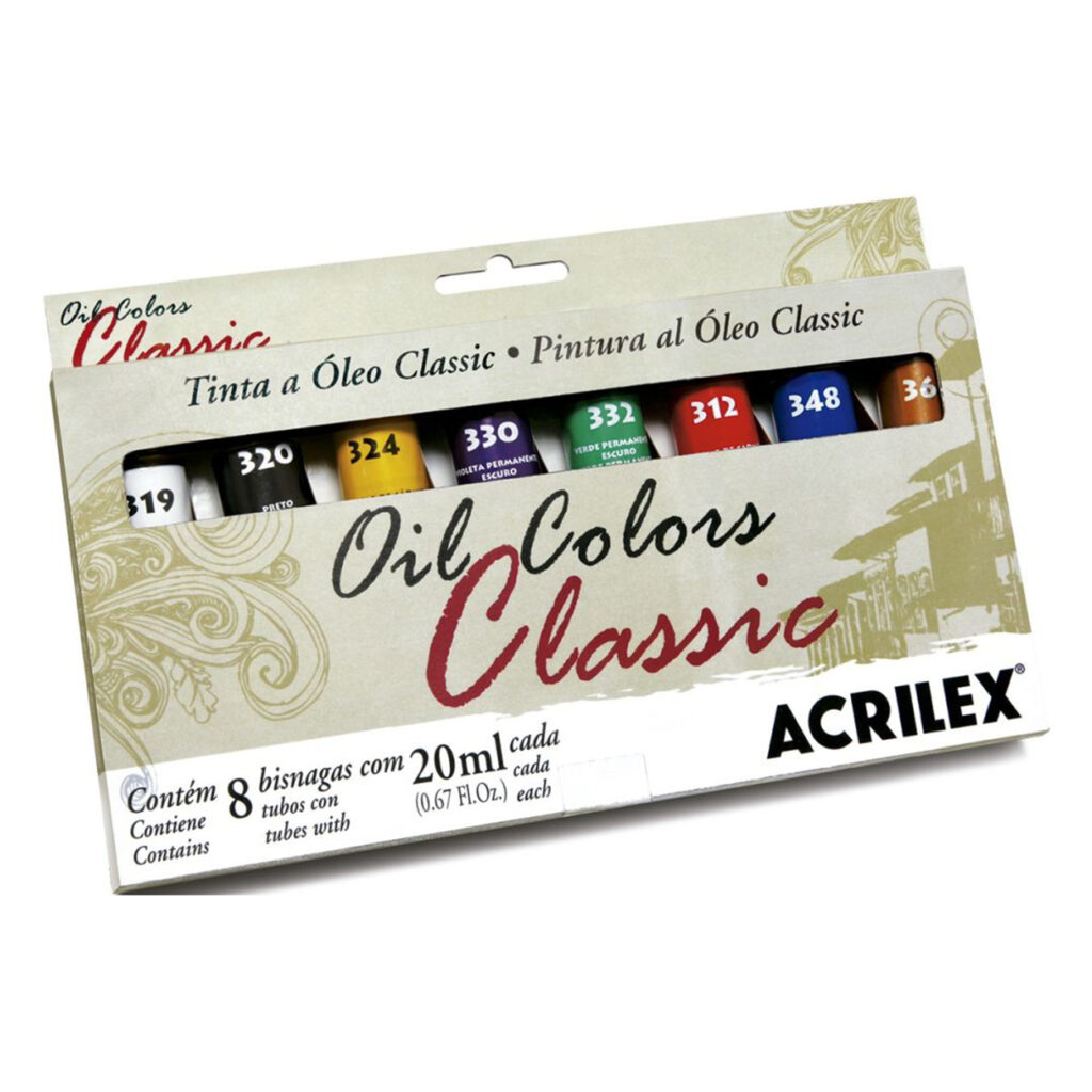 Acrilex Oil Colors Classic (Set of 8) – Artzmania