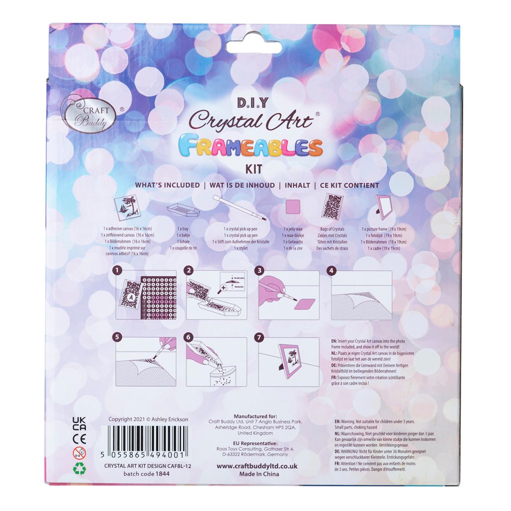 Crystal Art Frameable Kit with Picture Frame – Artzmania